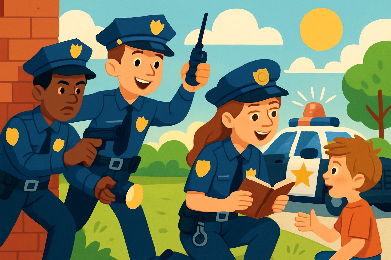 Police Stories for children aged 1-2 years | Oh My Tales
