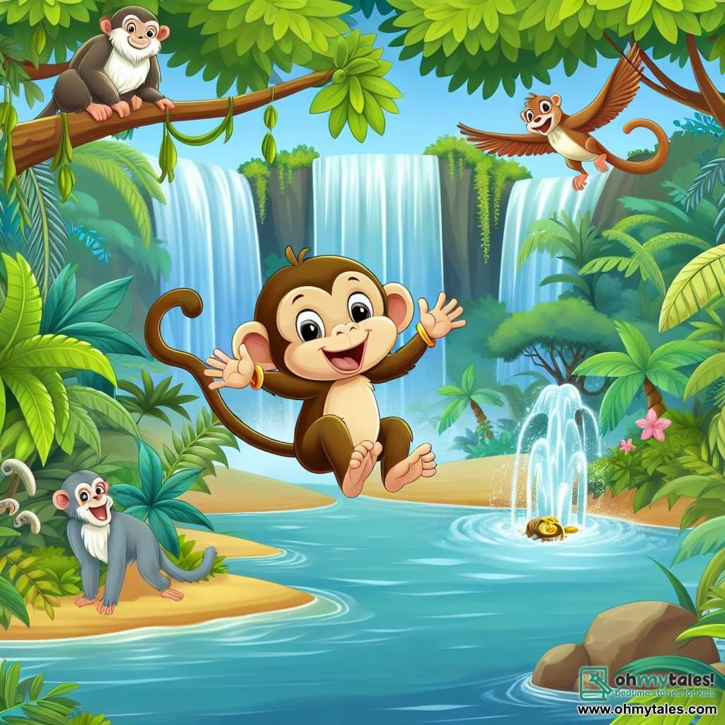 The Curious Little Monkey and the Magical Treasure Hunt | Animal story ...