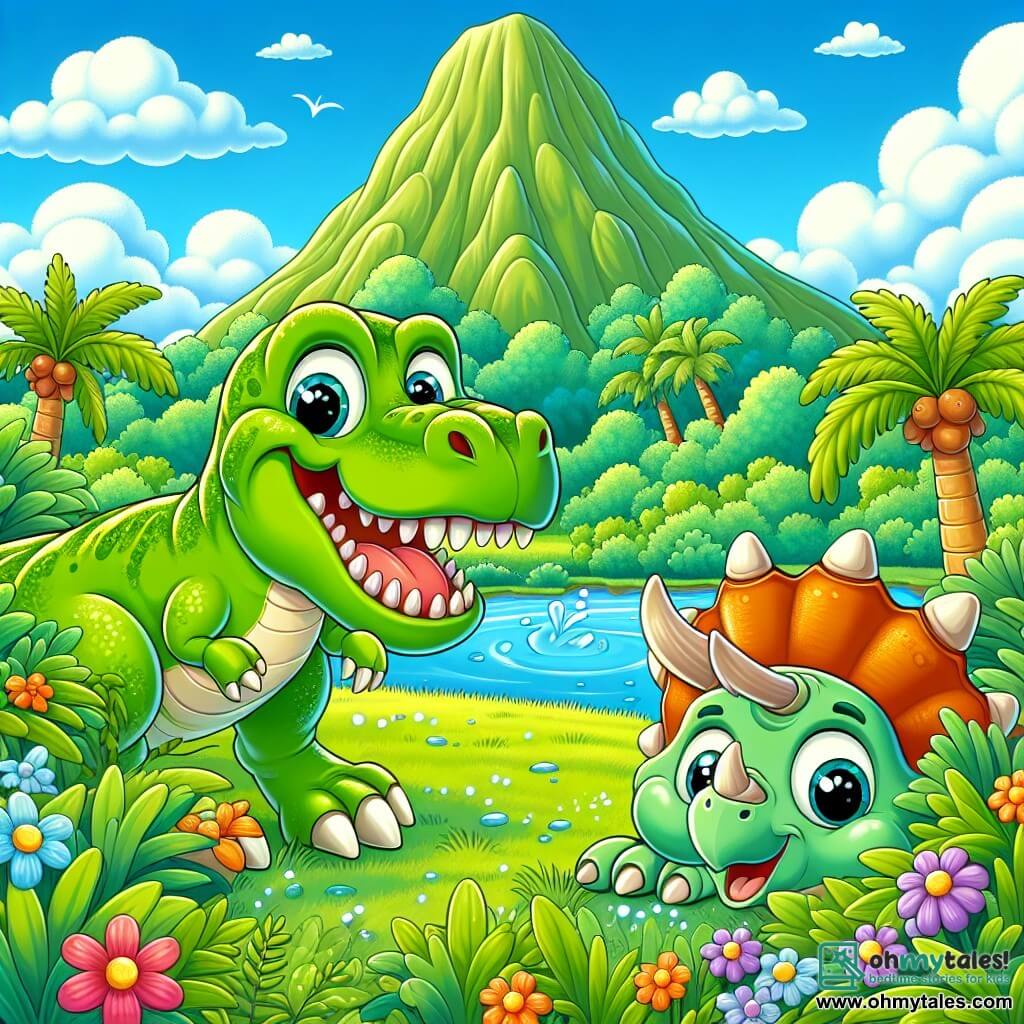 🎧 Tommy's T-Rex Adventure | Dinosaur story | 1-2 years | Audio story ...
