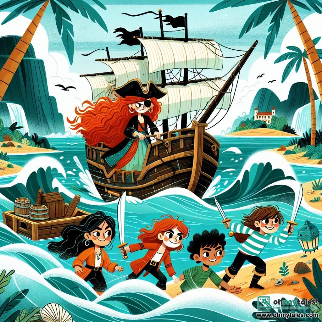 Captain Amelia's Treasure Hunt | Pirate story | 5-6 years old ...