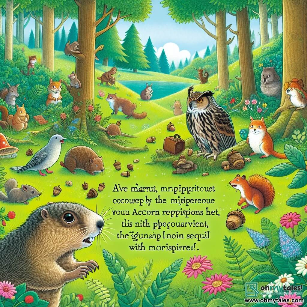 The Mischievous Marmot's Feather Hunt | Funny story with an animal | 5 ...