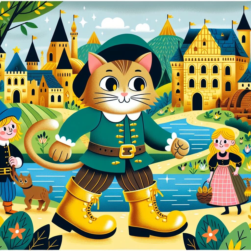 The Clever Cat's Golden Boots | Classic fairy tale reinvented | 7-8 ...