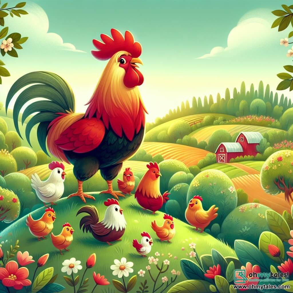 The Brave Little Rooster's Triumph | Animal story | 3-4 years old | Tale
