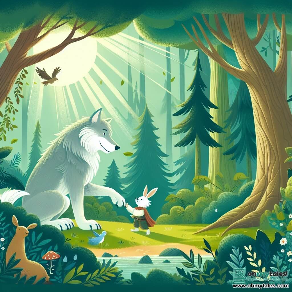 The Kind Wolf and the Greedy Fox | Animal story | 5-6 years old | Tale