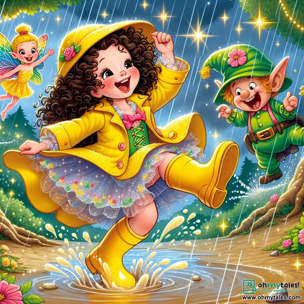 Puddle Jumping Giggles | Funny story of the enchanted kingdom | 5-6 ...