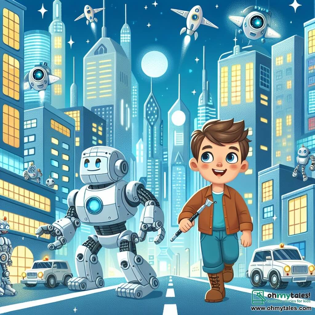 Joey and the Malfunctioning Robots | Story of a futuristic city | 3-4 ...