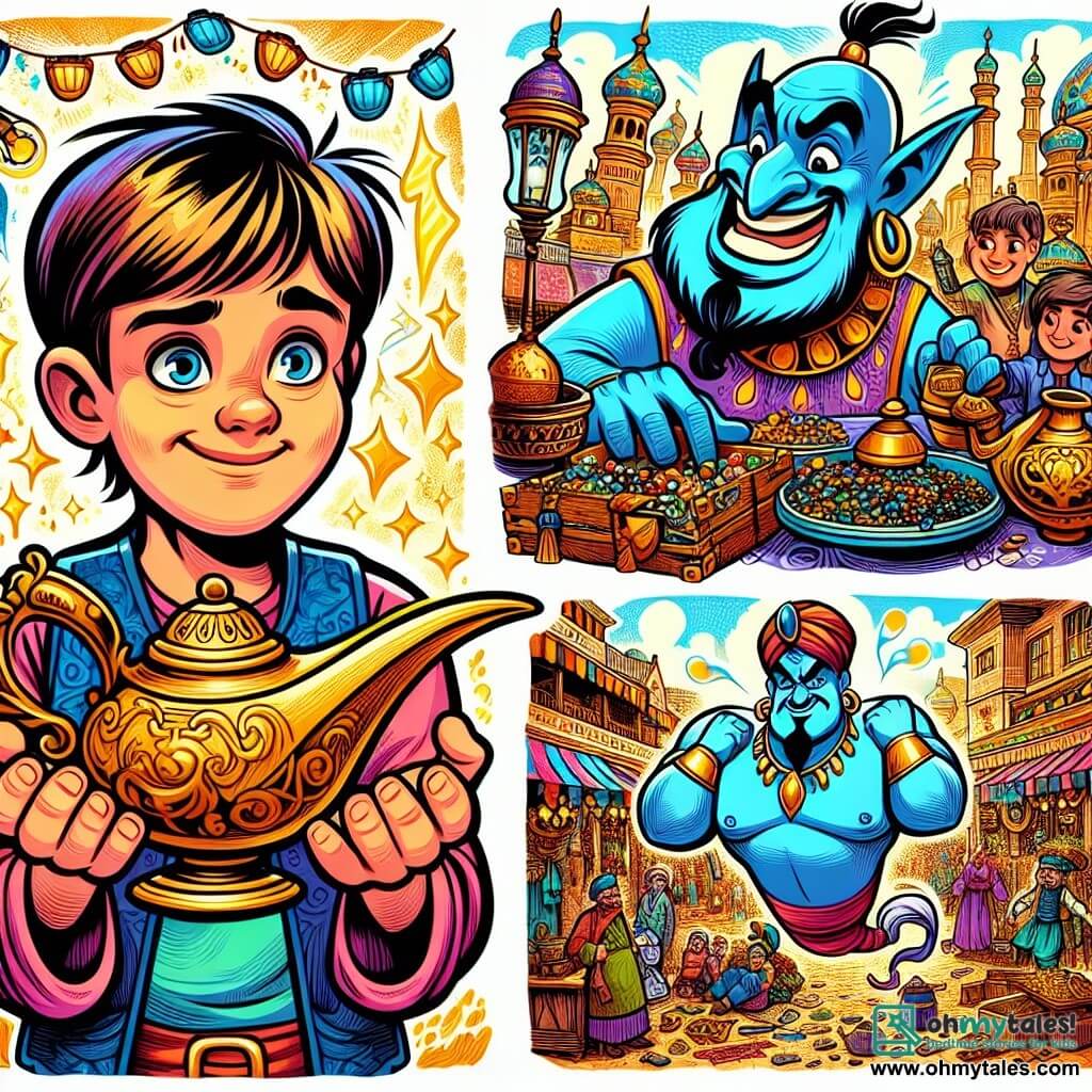 The Mischievous Adventures of Aladdin and the Jolly Genie | Classic ...