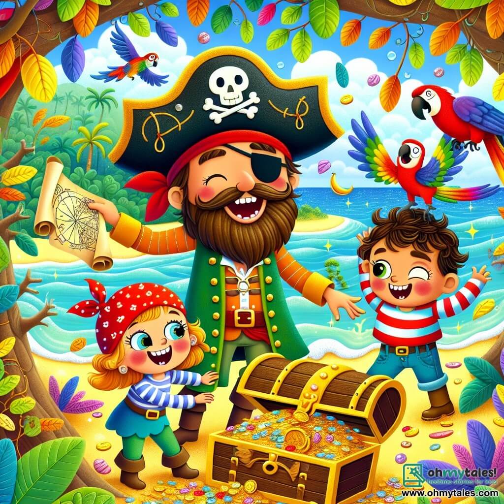 Tickles and Treasures | Pirate story | 3-4 years old | Adventure story