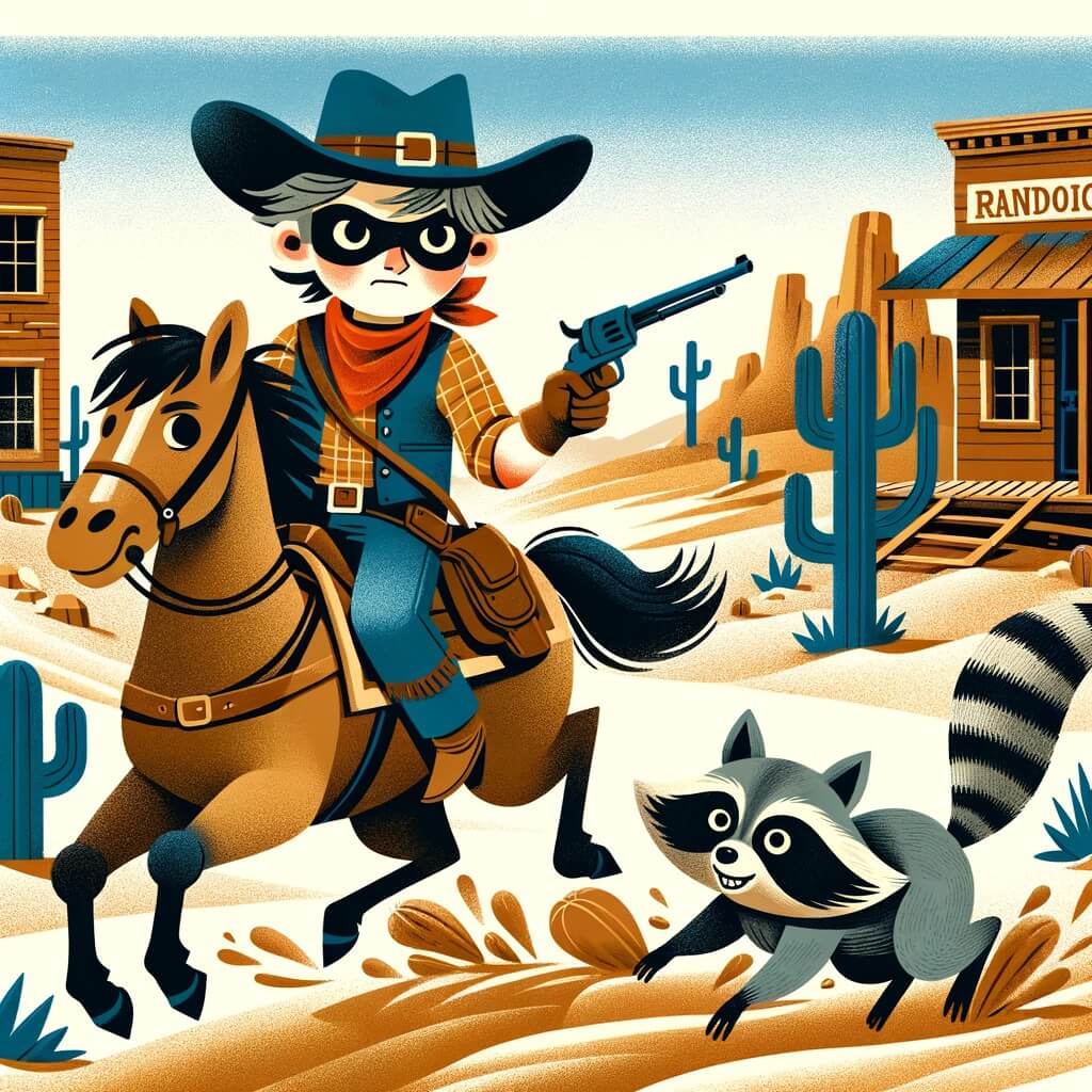 The Brave Cowboy and the Clever Raccoon | Cowboy story | 3-4 years old ...